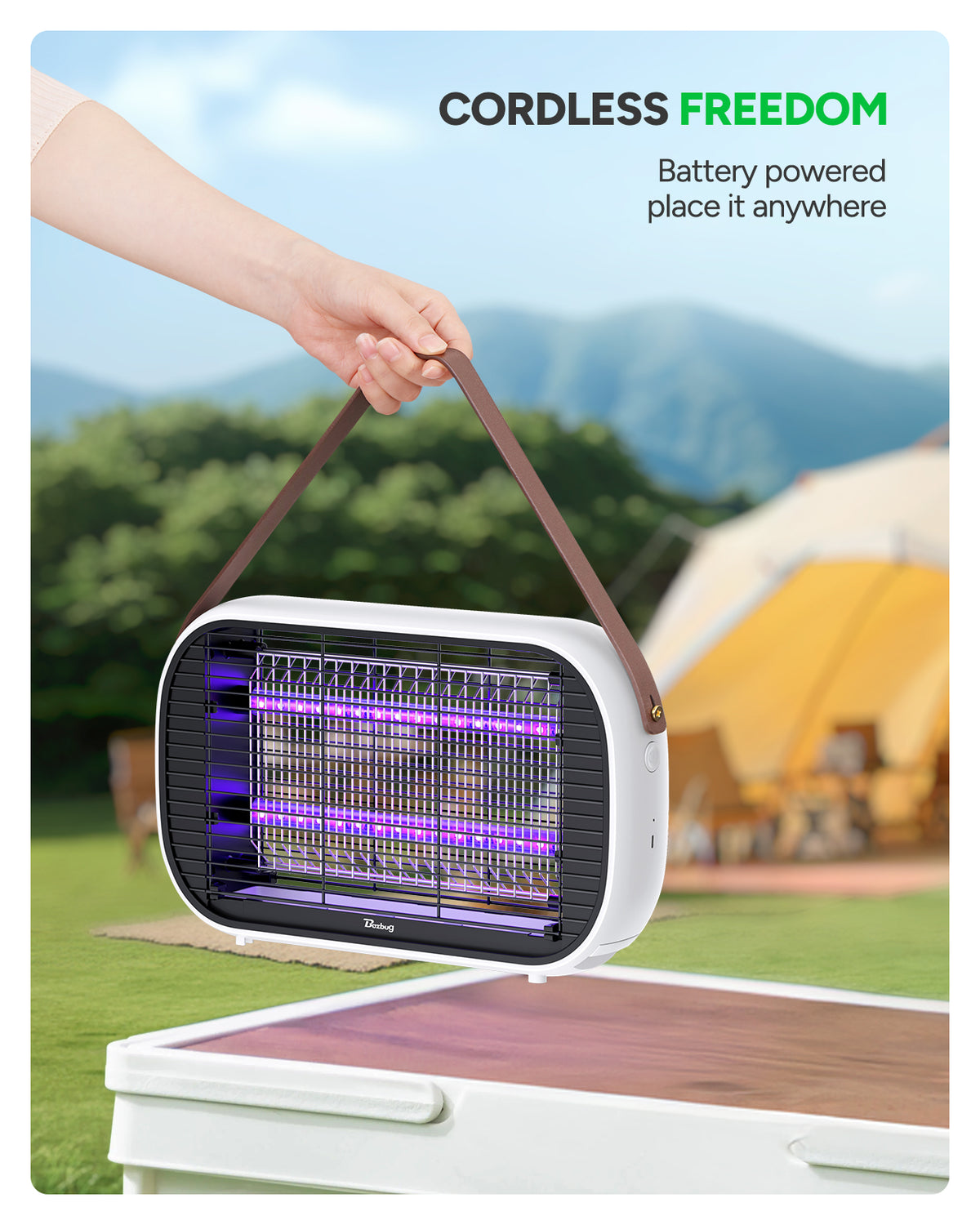 Buzbug MA015C Rechargeable LED Bug Zapper 5200mAh Battery